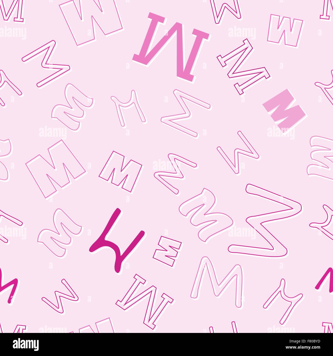 Character m Stock Vector Images - Alamy