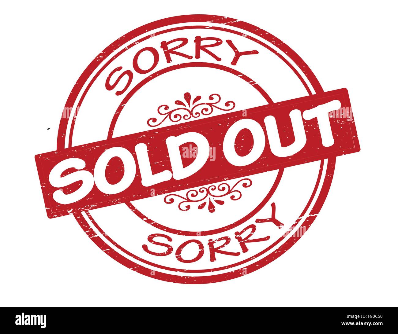 Sorry Sold Out Sign