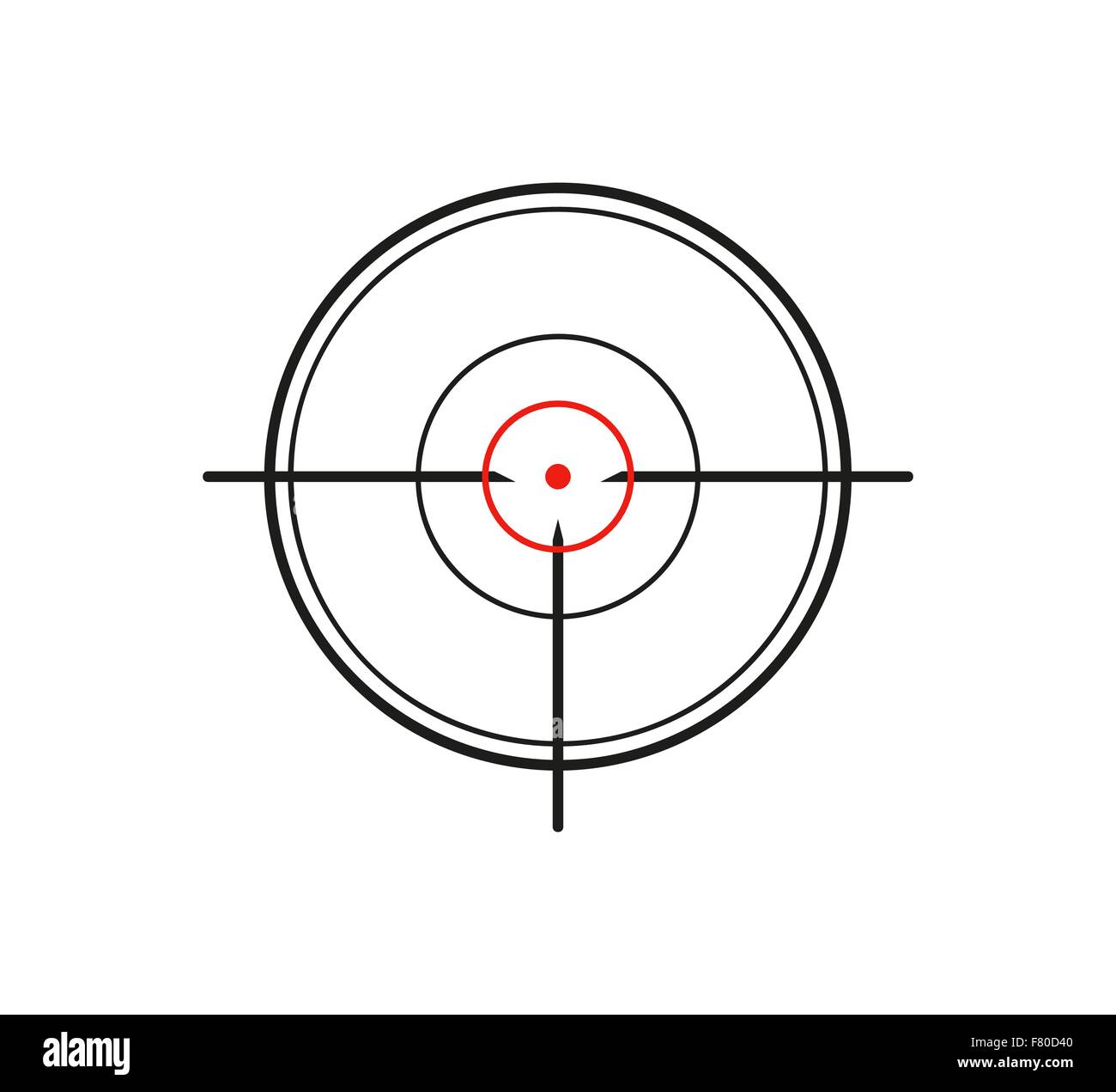 Scope crosshairs Cut Out Stock Images & Pictures - Alamy