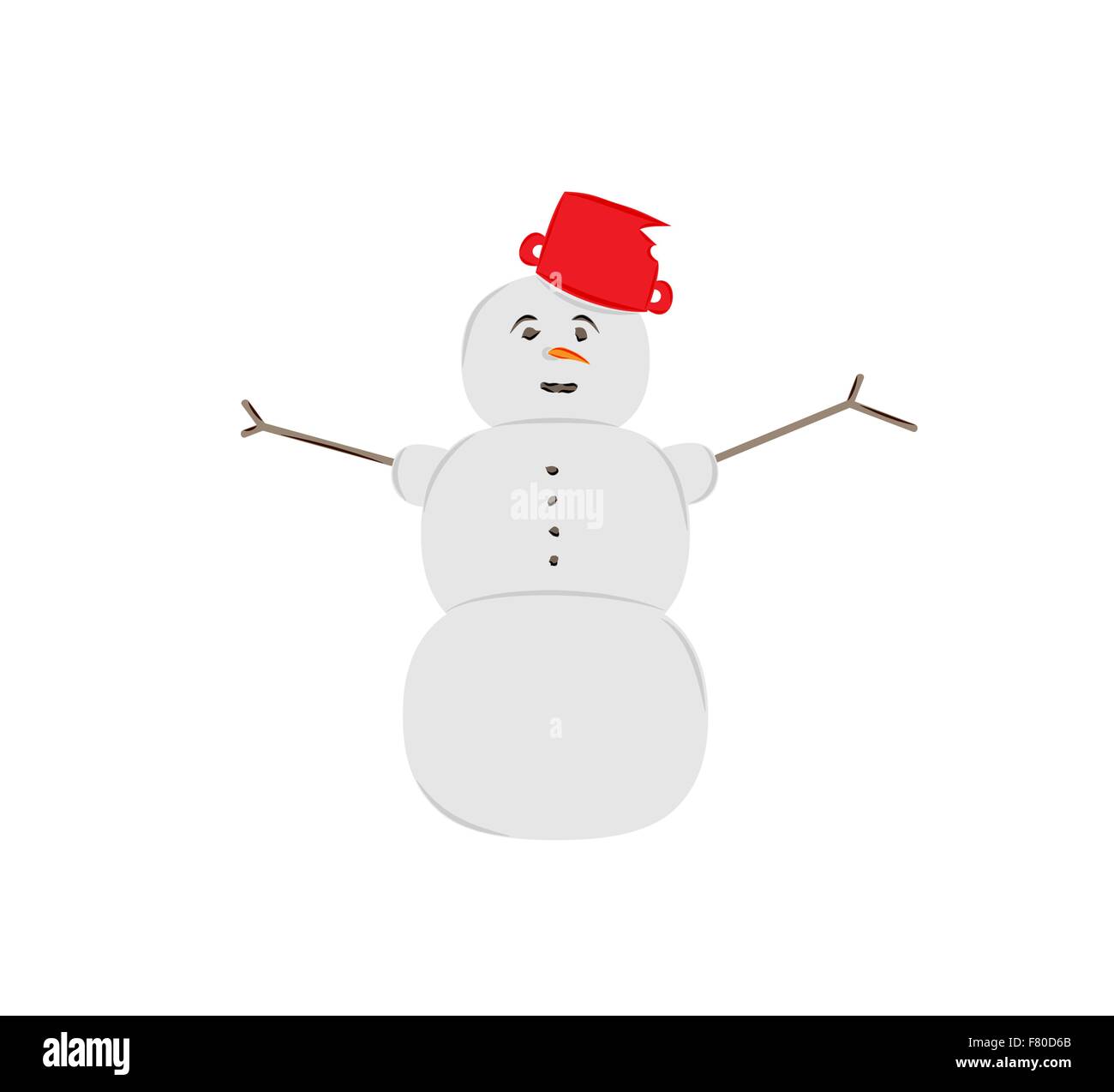 Man snow Stock Vector Images - Alamy