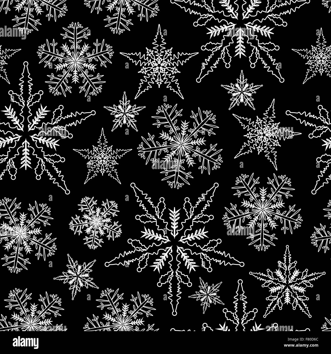 Repeating christmas pattern Black and White Stock Photos & Images - Alamy