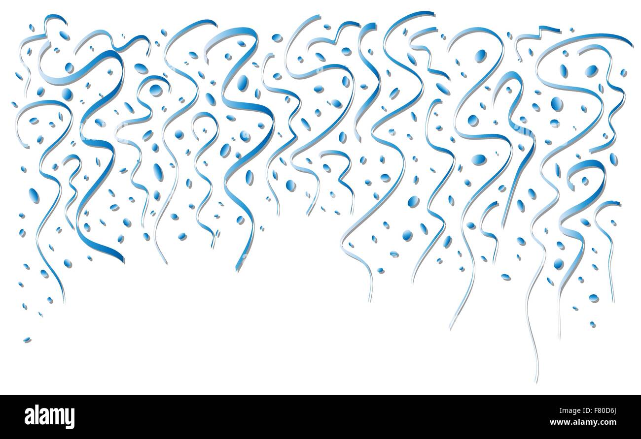 falling blue confetti Stock Vector Image & Art - Alamy