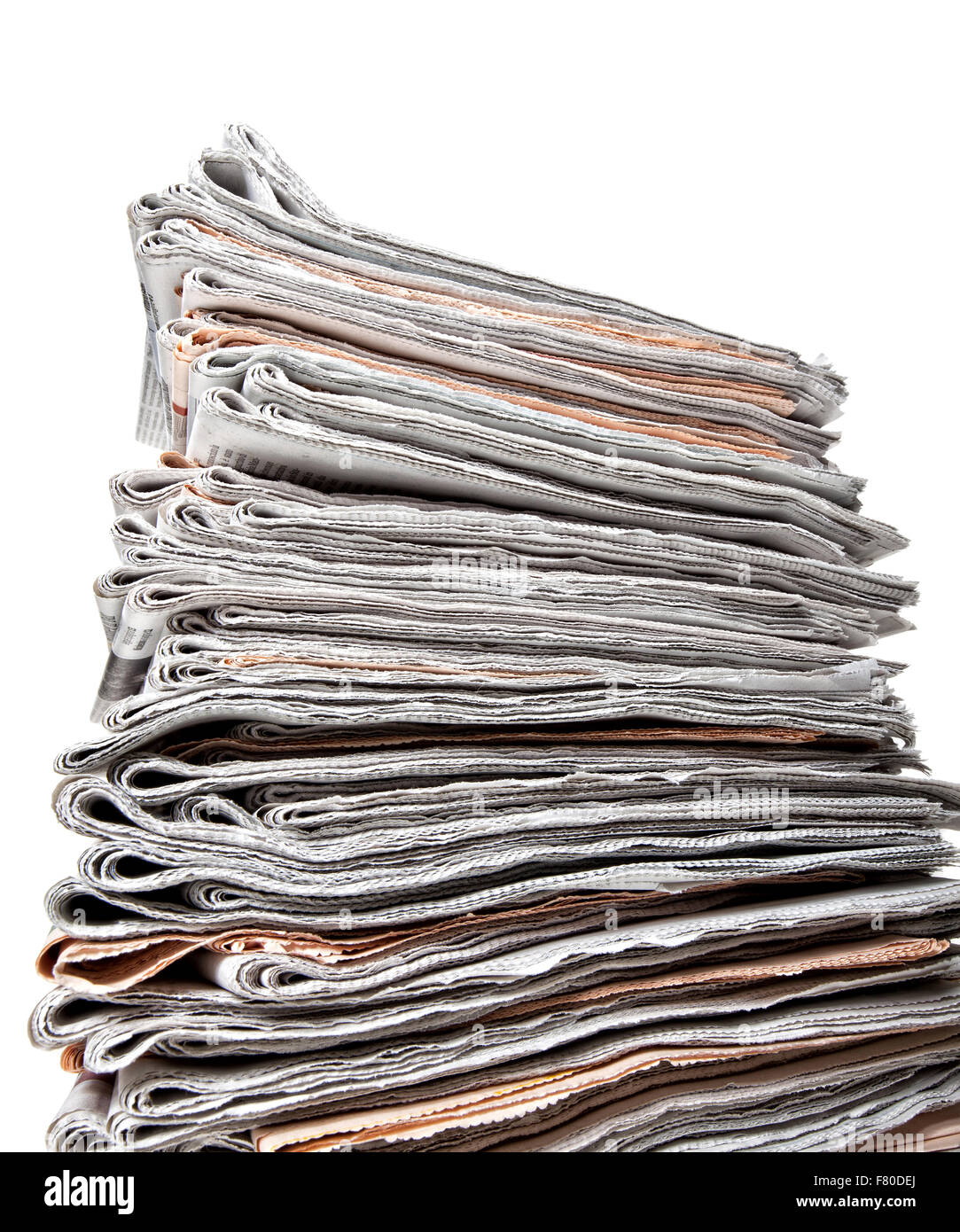 stack of daily newspapers background Stock Photo - Alamy