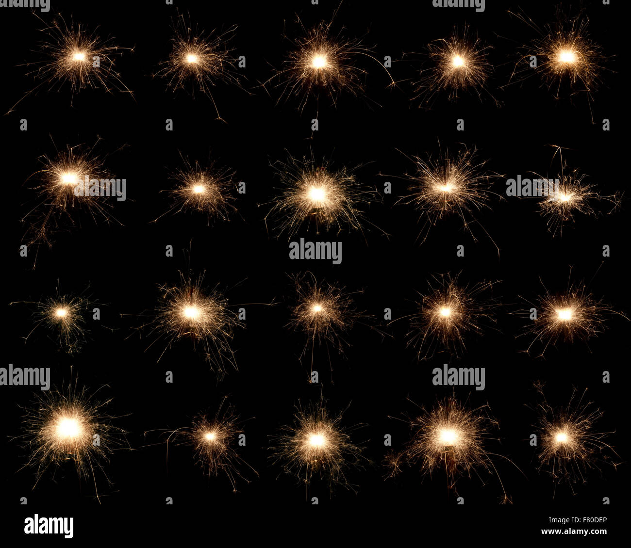 set of different light sparks Stock Photo - Alamy