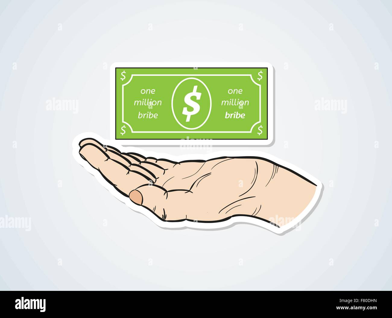 bribe and hand Stock Vector Image & Art - Alamy