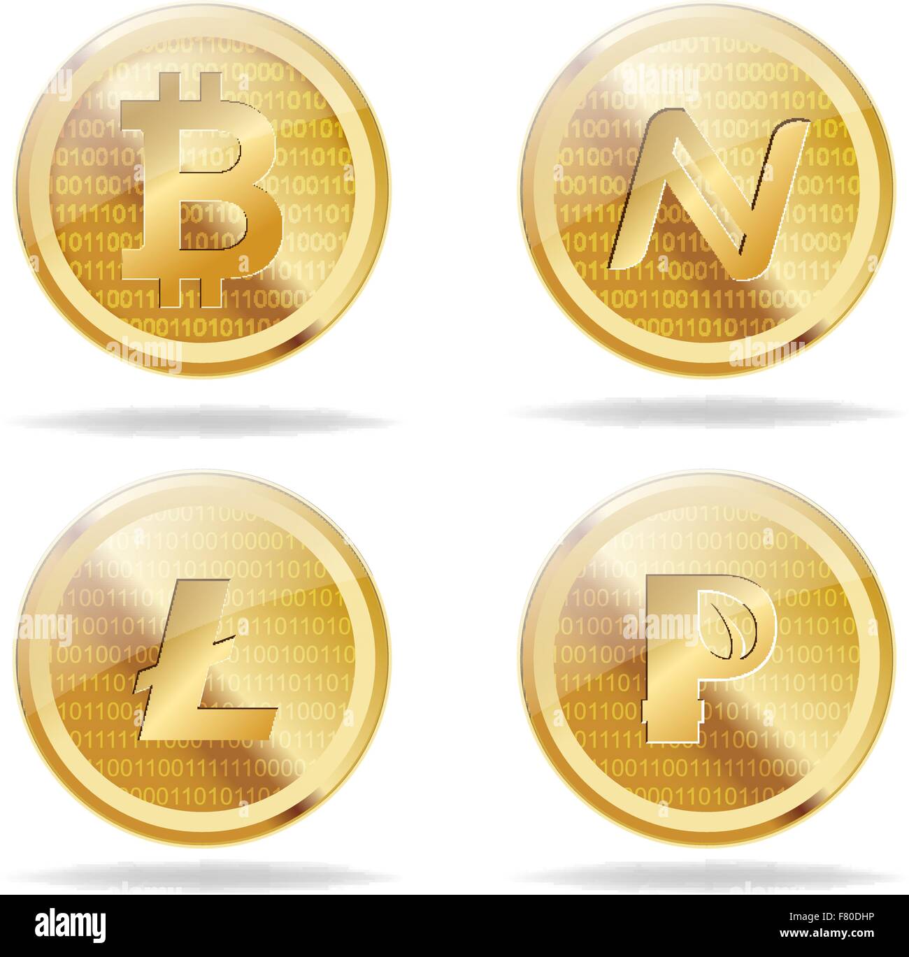 Virtual coin Stock Vector Images - Alamy