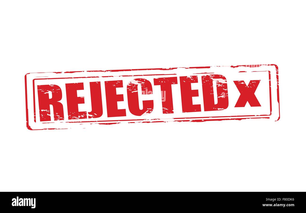 Rejected word Stock Vector Images - Alamy