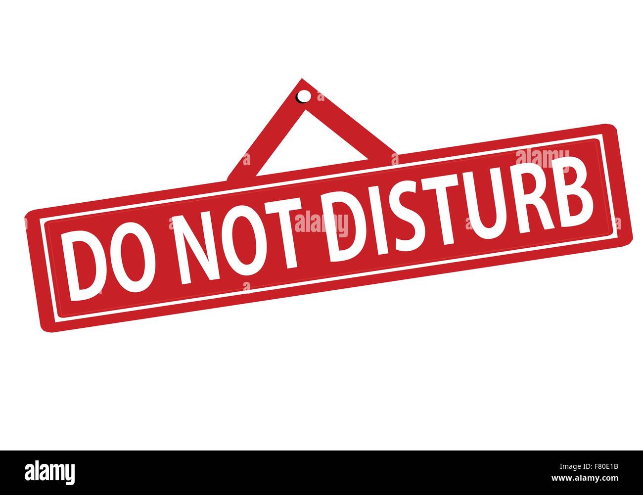 Do Not Disturb Stock Vector Image And Art Alamy