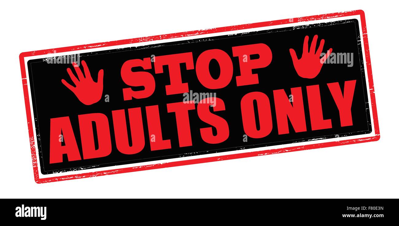 Adult only Stock Vector Images - Alamy
