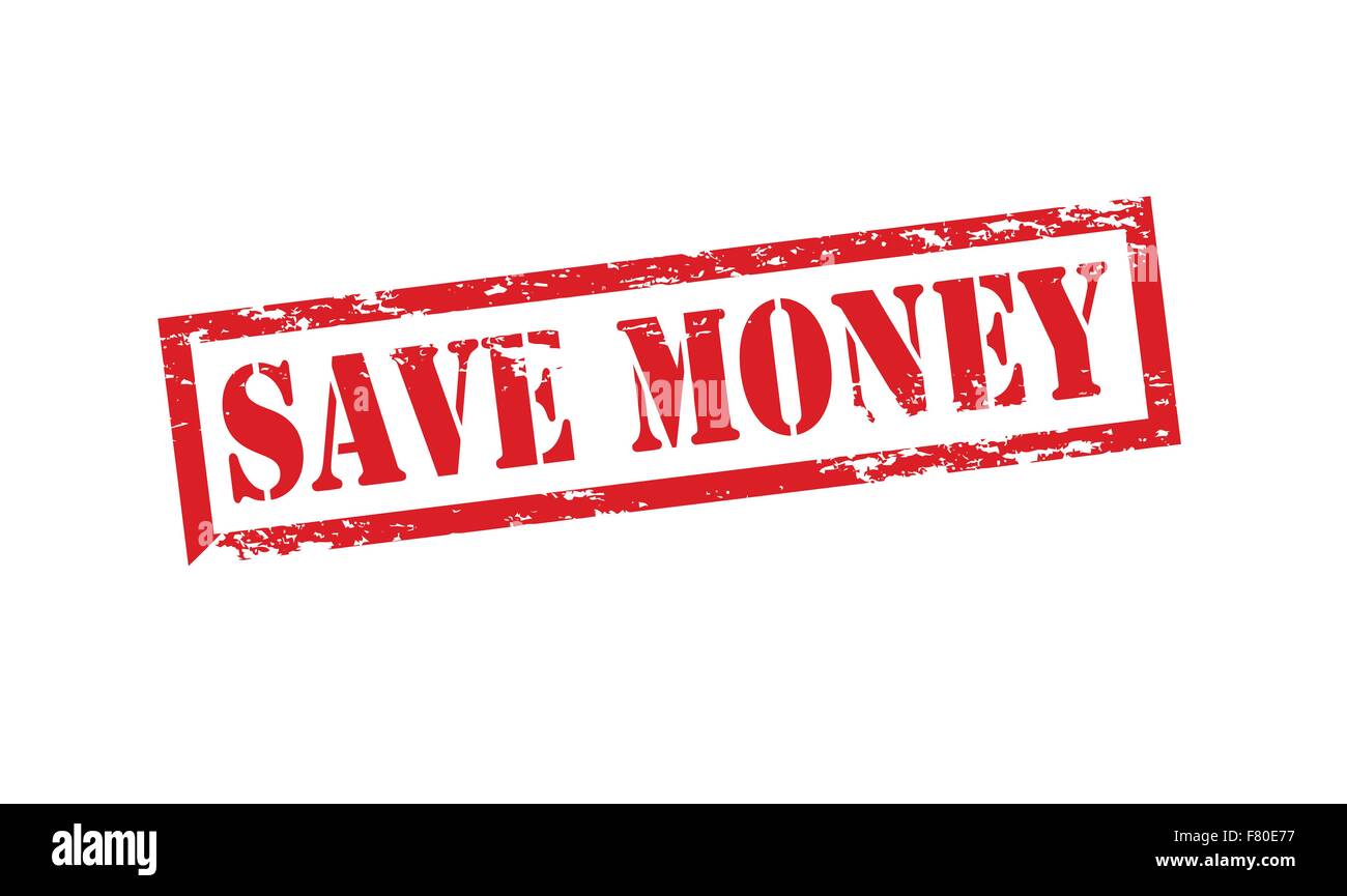 Save money stamp Stock Vector Images - Alamy