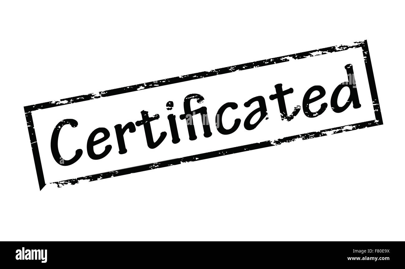 Certificated Cut Out Stock Images & Pictures - Alamy