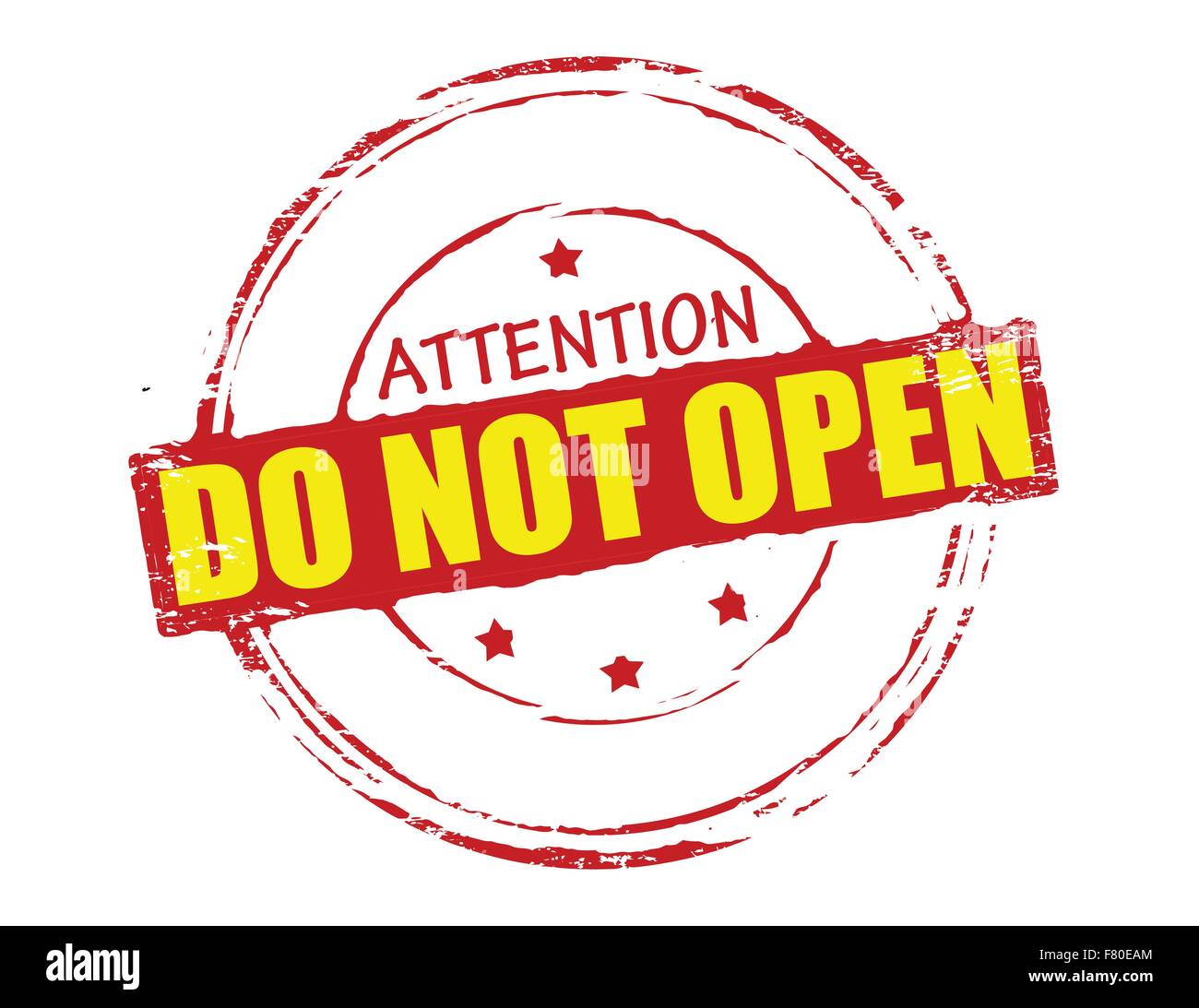 Do not open Stock Vector Image & Art - Alamy