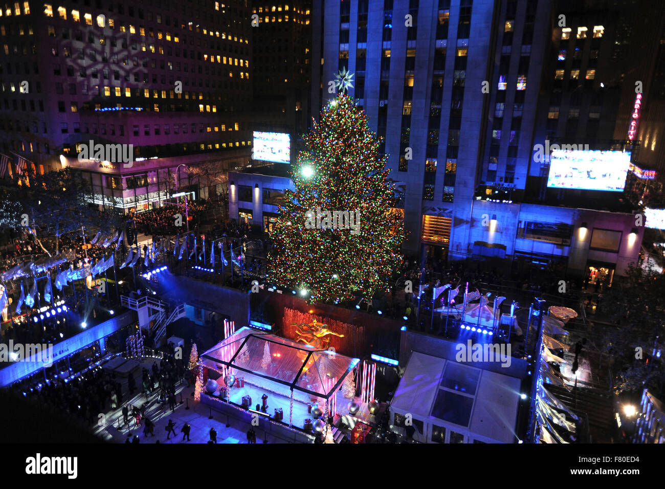 83rd Rockefeller Center 2015 Tree Lighting Ceremony in New York on ...