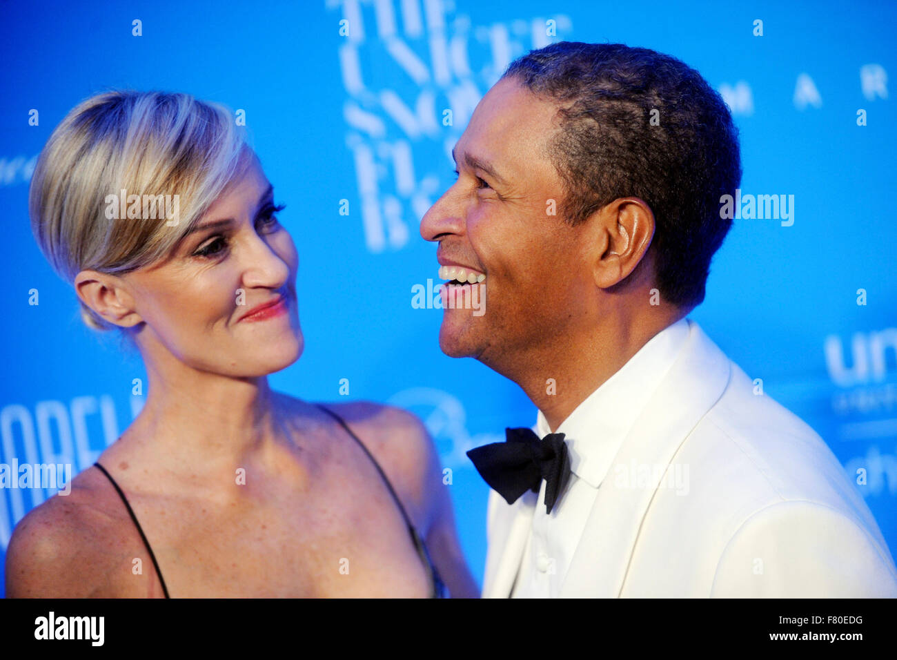New York City. 1st Dec, 2015. Bryant Gumbel (R) and Hilary Gumbel ...