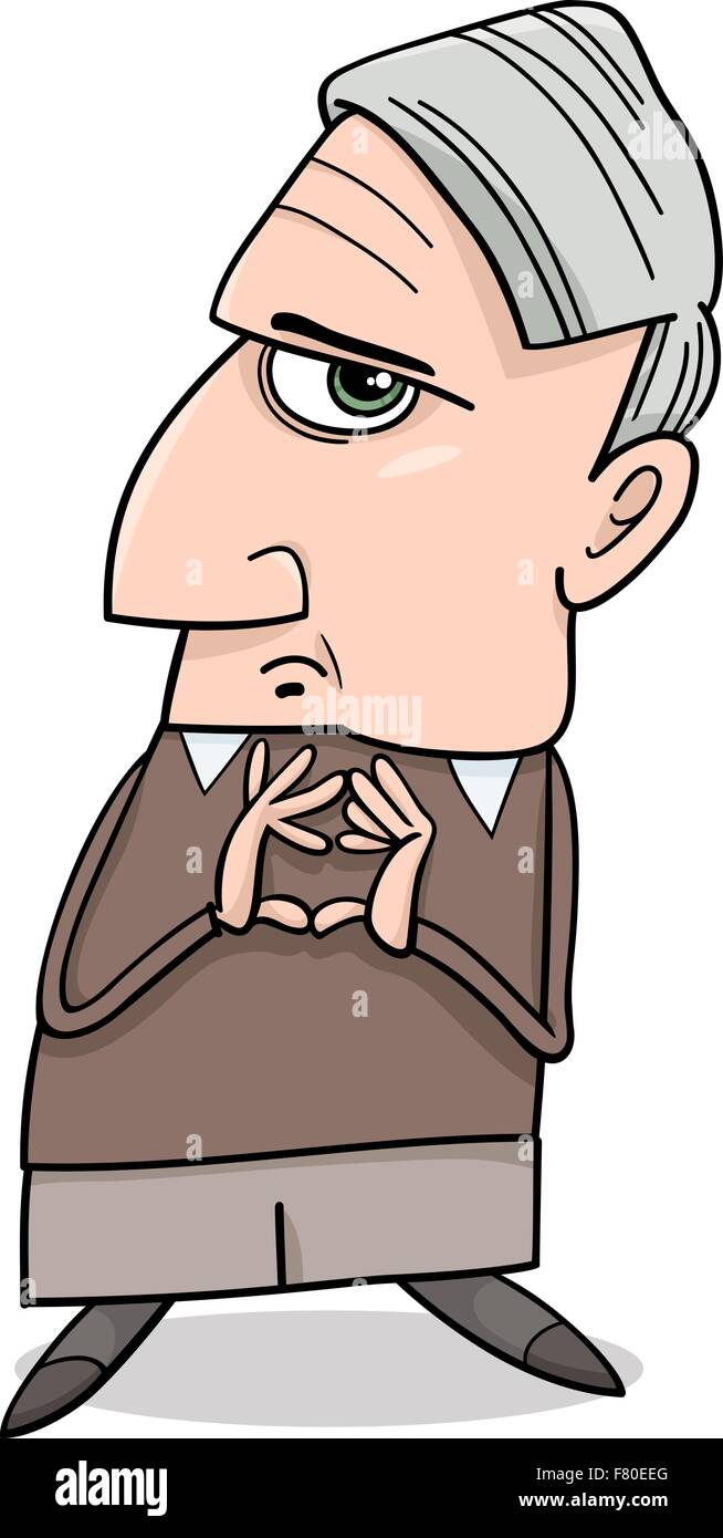 thinking man cartoon illustration Stock Vector Image & Art - Alamy