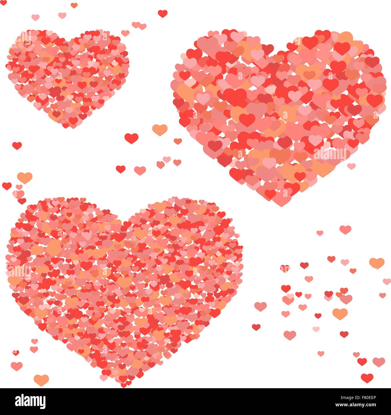 Valentine background with hearts, repetitive pattern Stock Vector Image ...