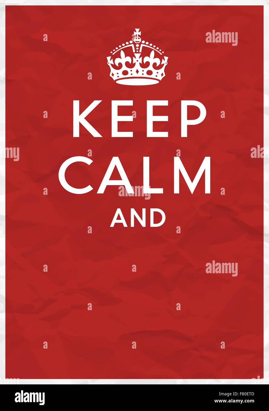 Keep Calm Crown Vector