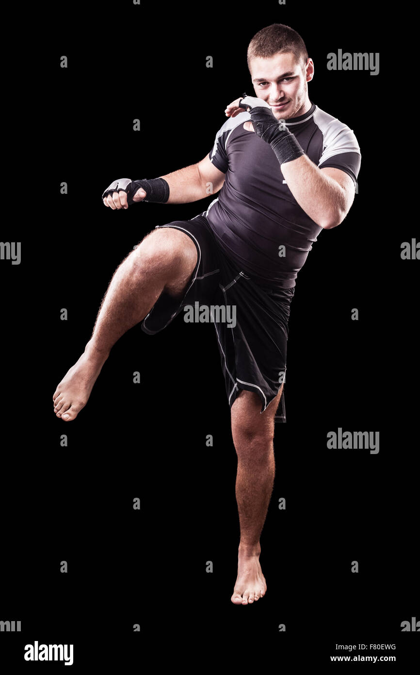 Kickboxer kick hi-res stock photography and images - Alamy