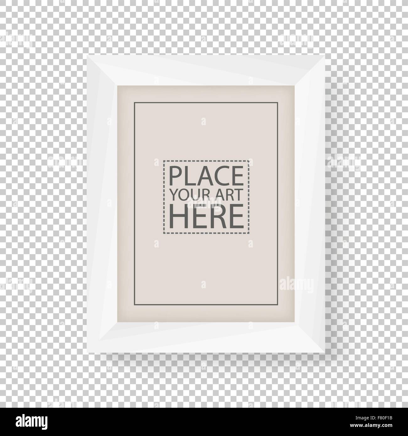 White Picture Frame on Transparent Background Stock Vector Image & Art ...