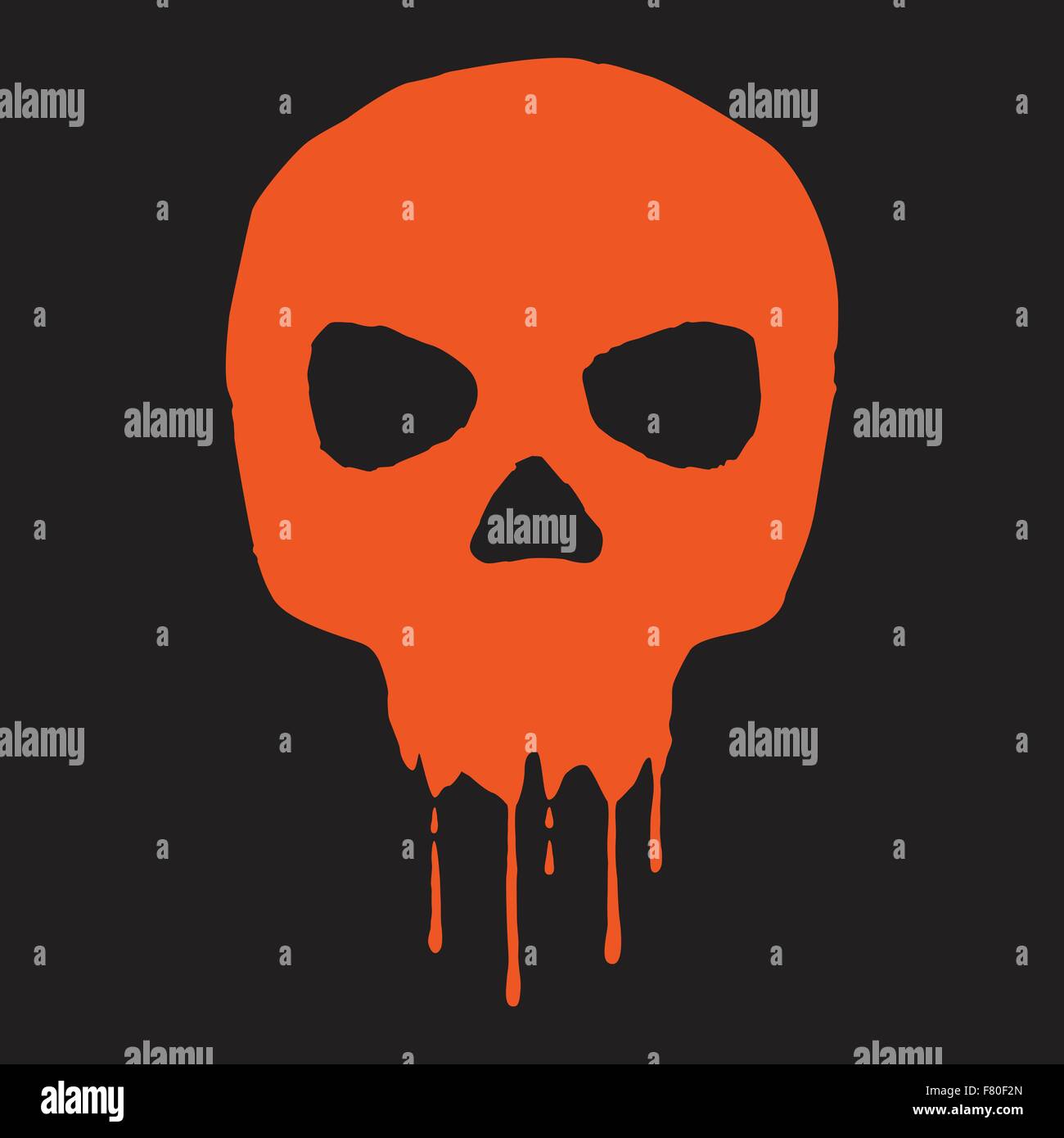 Skull with blood Stock Vector Image & Art - Alamy