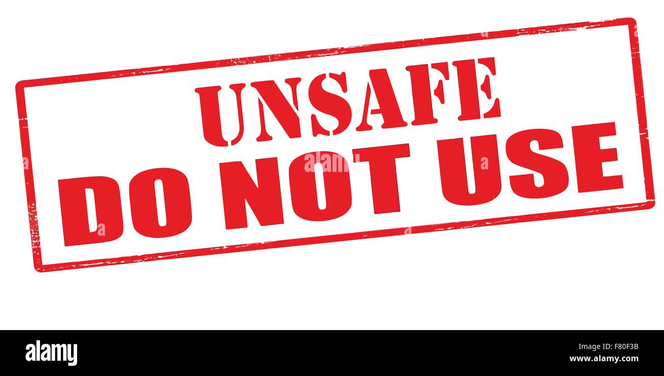 Unsafe Stock Vector Images - Alamy