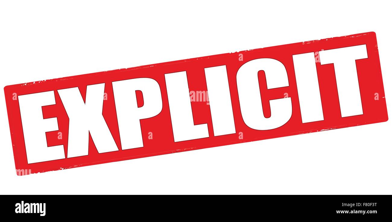 Explicit sign Stock Vector Images - Alamy