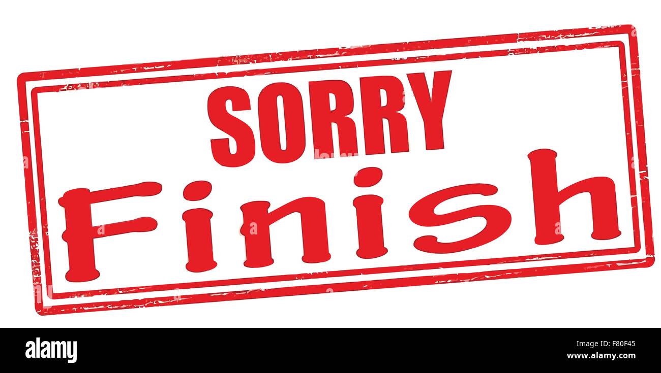 Finis sign hi-res stock photography and images - Alamy