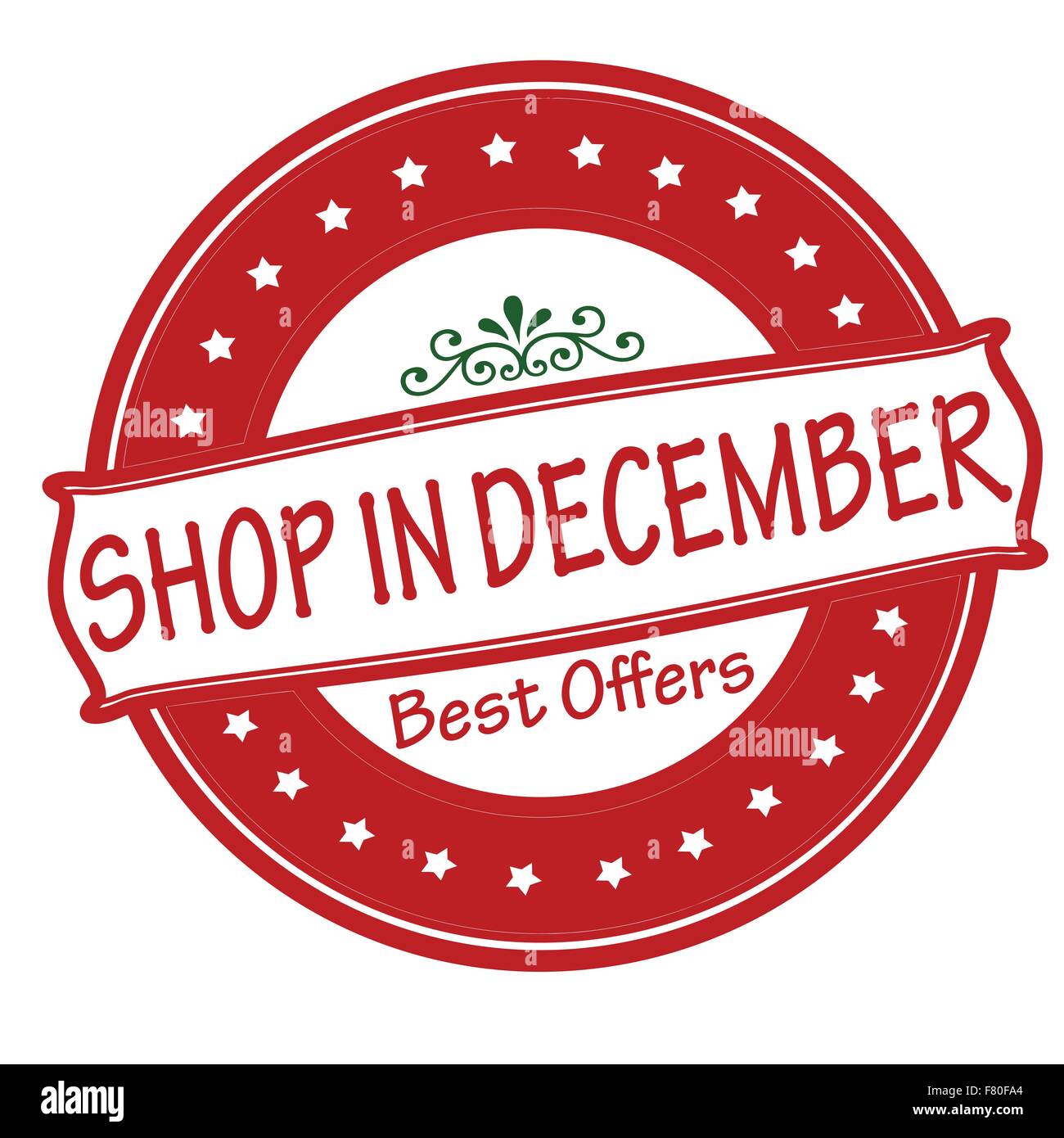 Shop in December Stock Vector Image & Art - Alamy