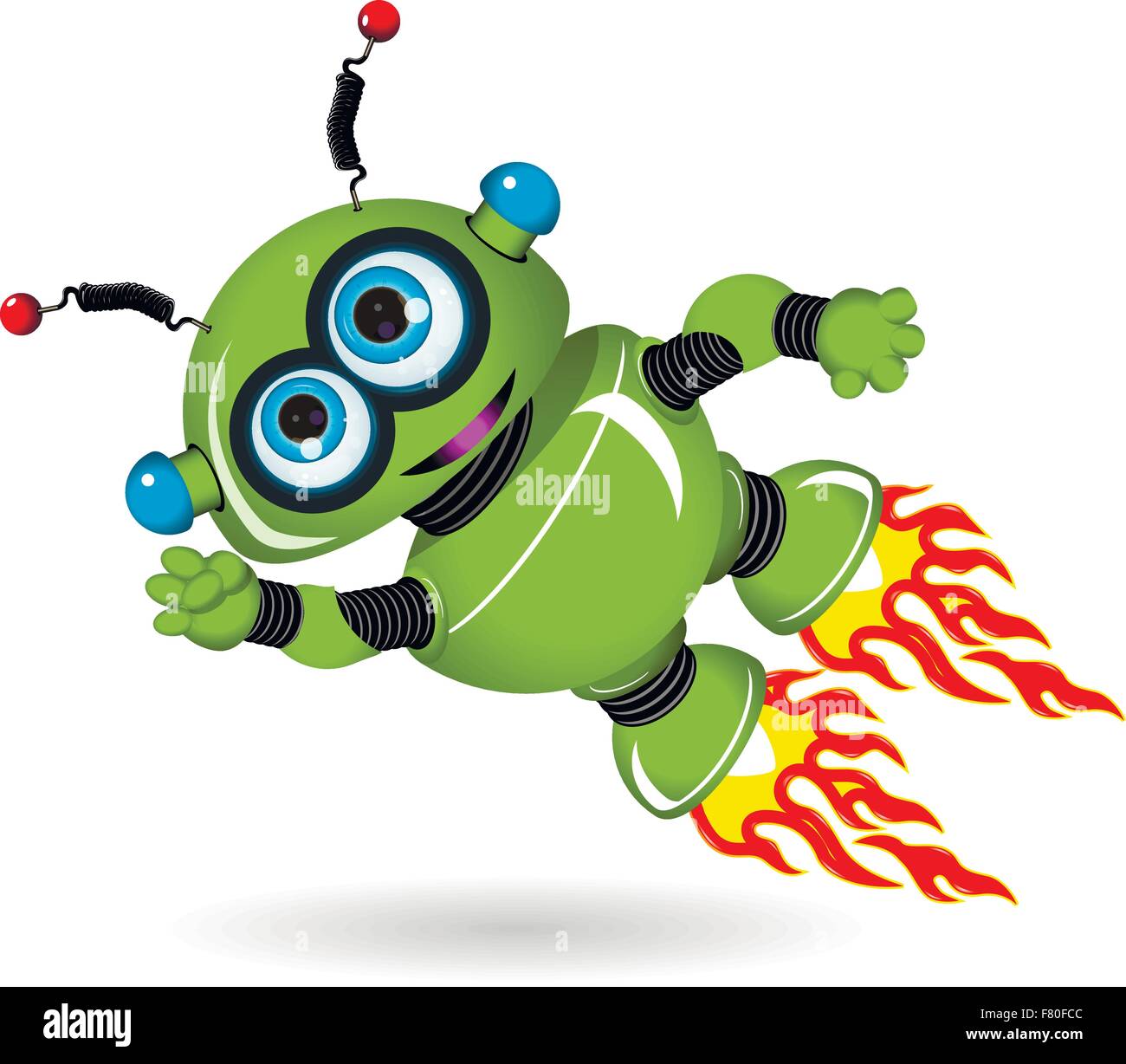 Green rocket robot hi-res stock photography and images - Alamy
