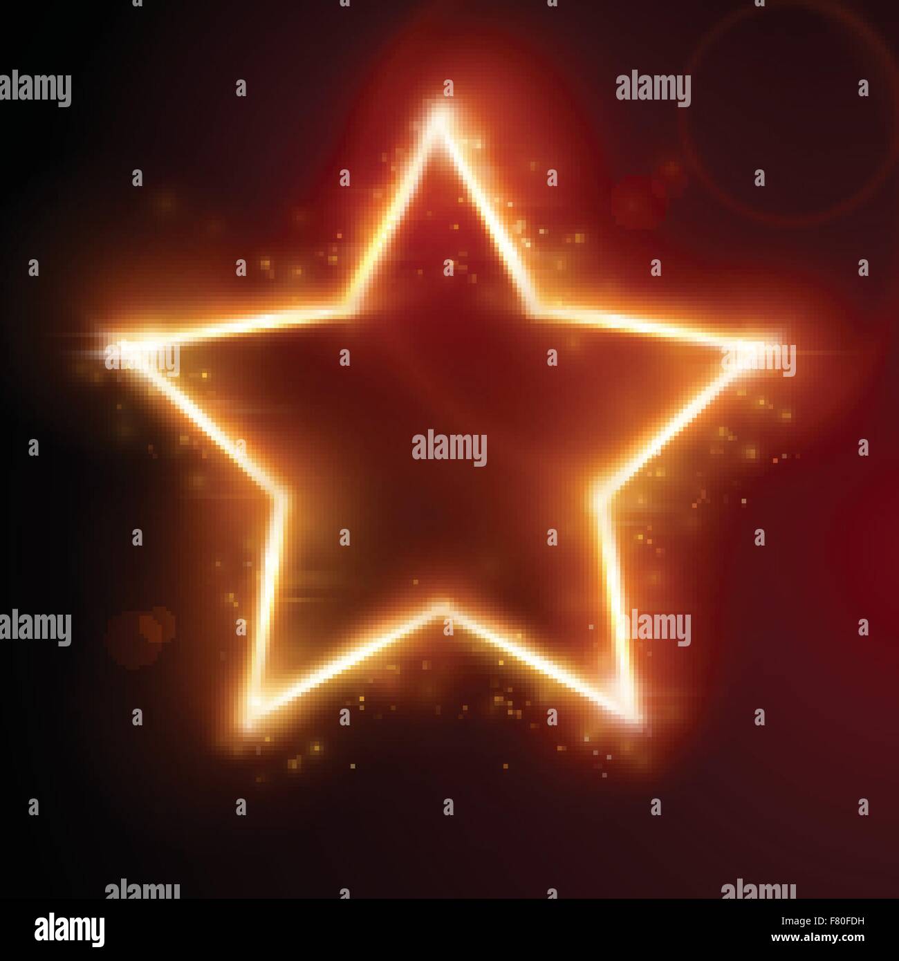 Fiery star frame Stock Vector Image & Art - Alamy