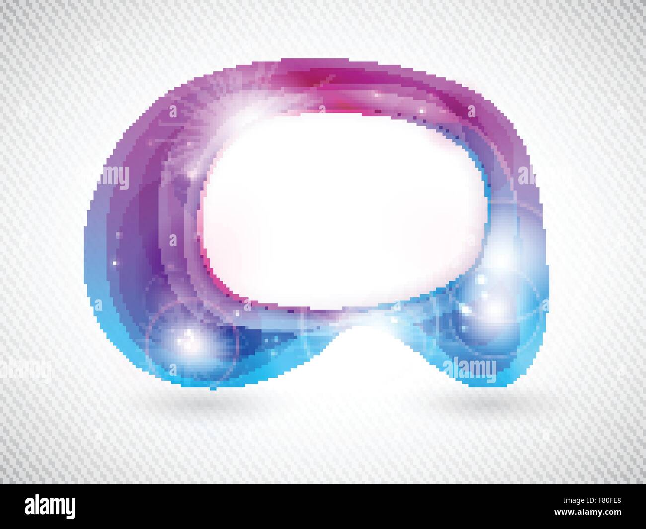 Blue glossy speech bubble Stock Vector Images - Alamy