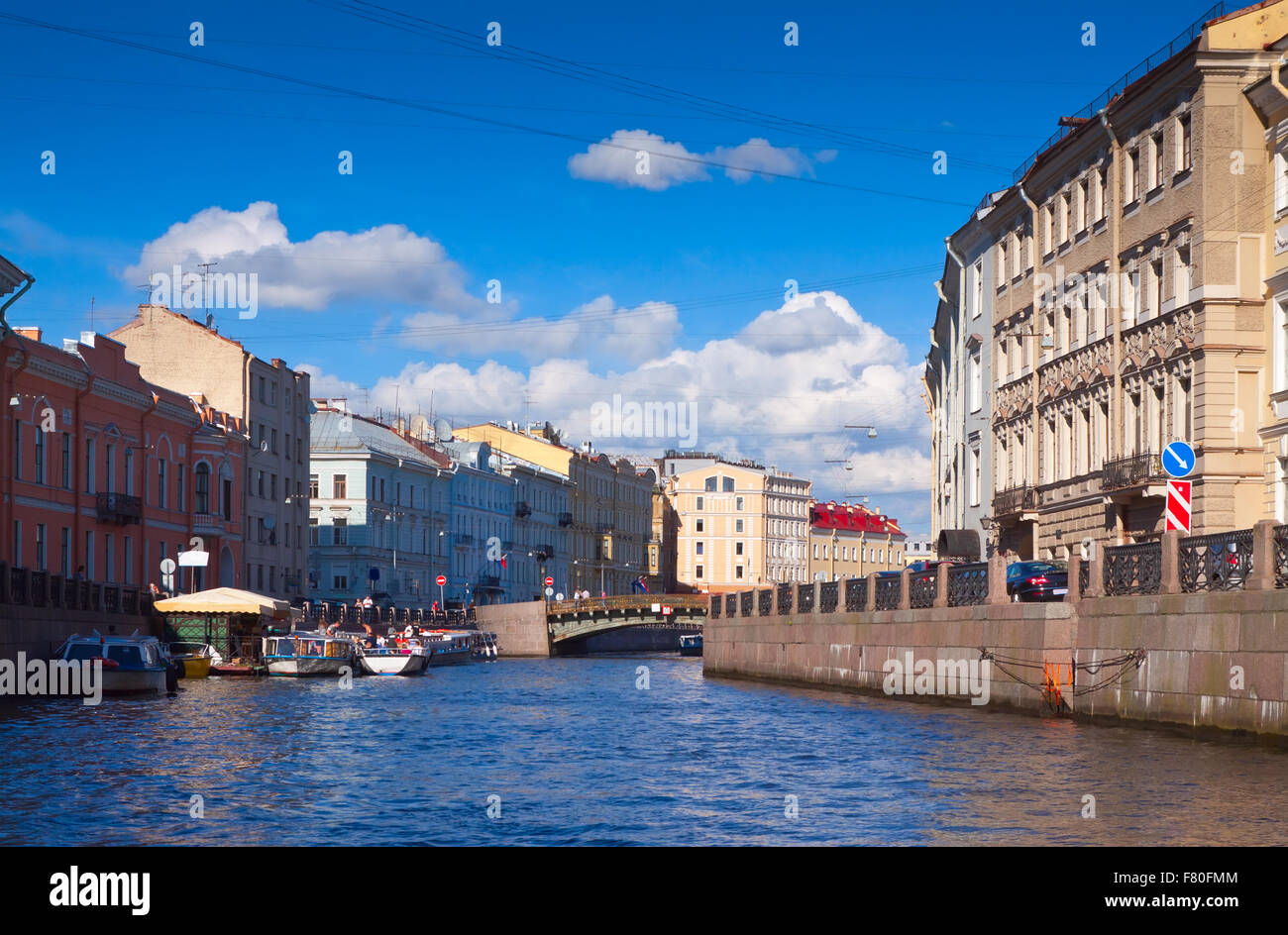 View of St. Petersburg. Moyka River in sunny day Stock Photo - Alamy