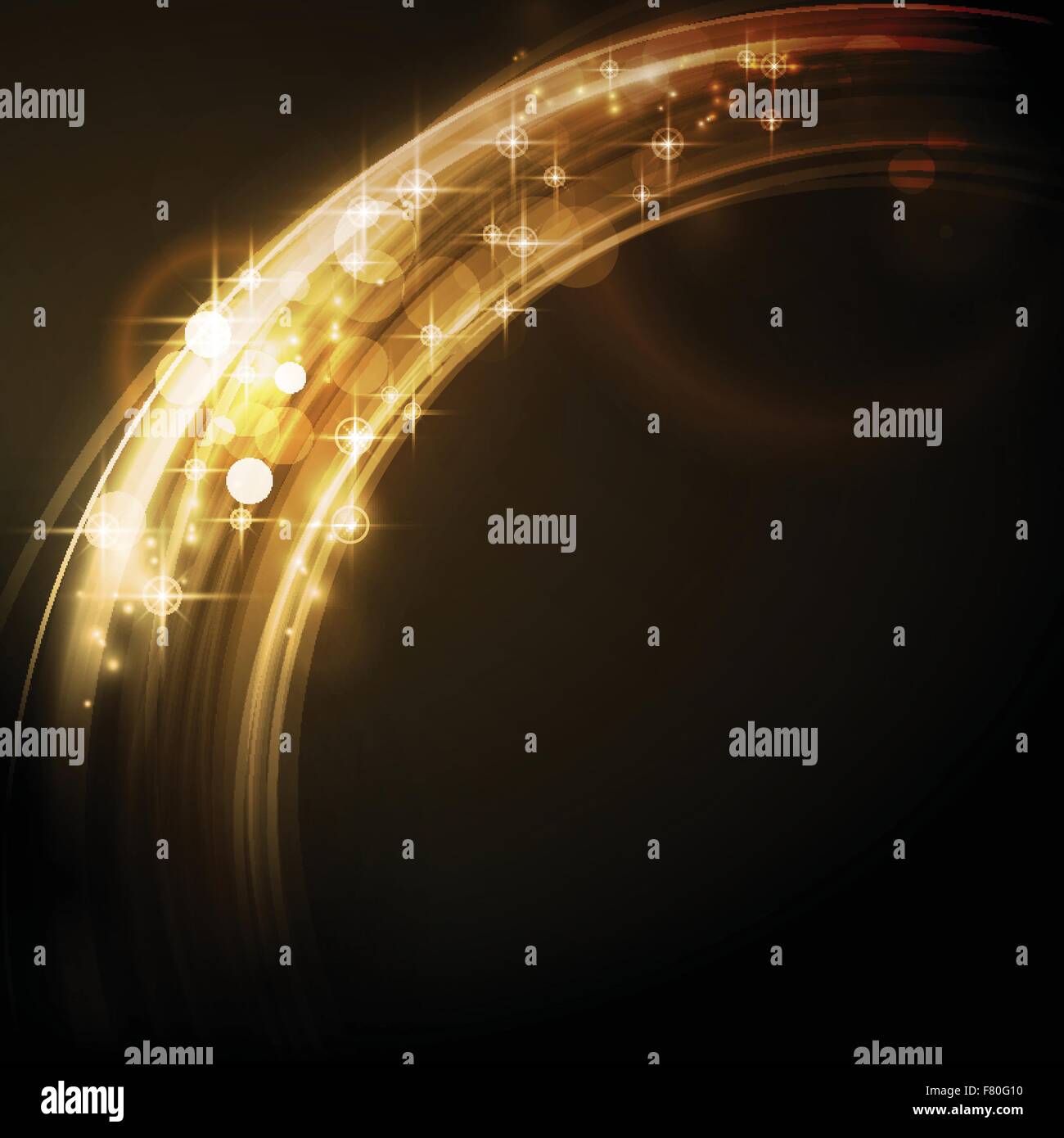 Abstract circular light border with stars Stock Vector Image & Art - Alamy
