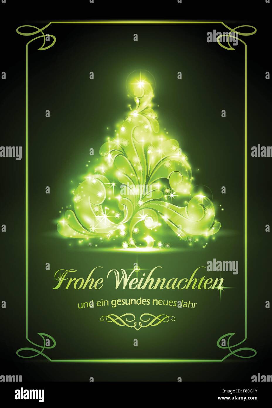 Christbaum illustration Stock Vector Images - Alamy