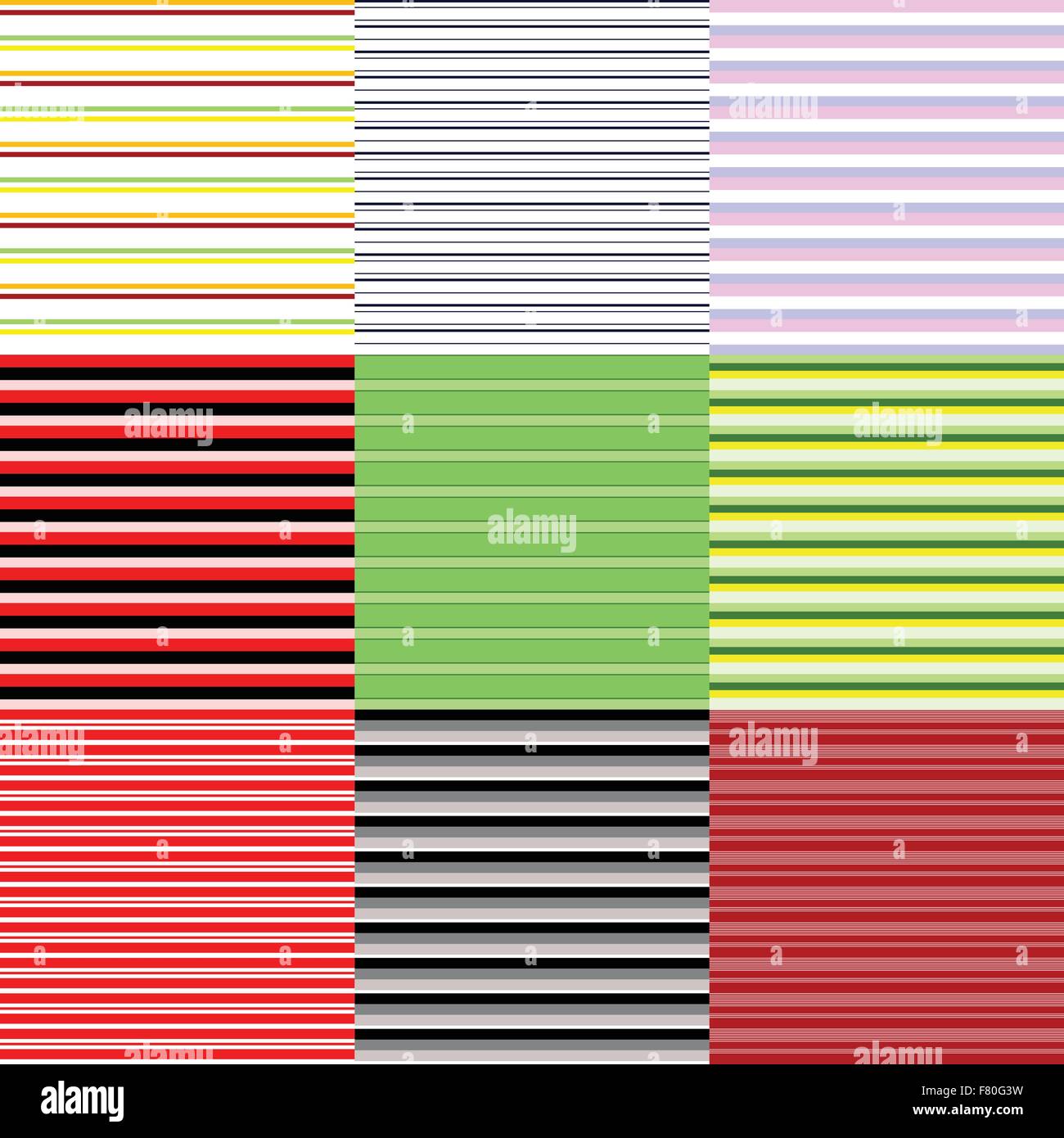 set of horizontal patterns Stock Vector Image & Art - Alamy