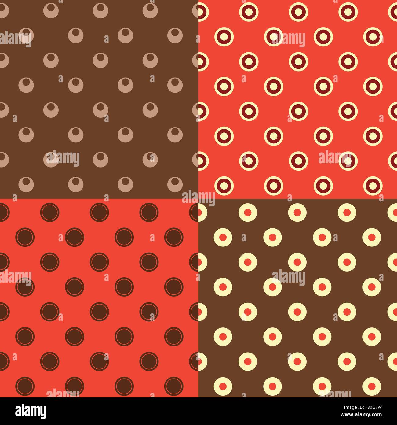 set of polka dot patterns Stock Vector Image & Art - Alamy