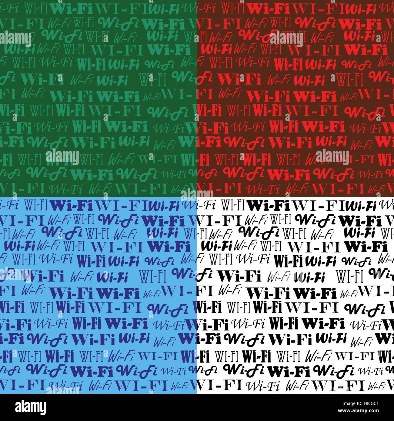 wi-fi seamless pattern Stock Vector Image & Art - Alamy