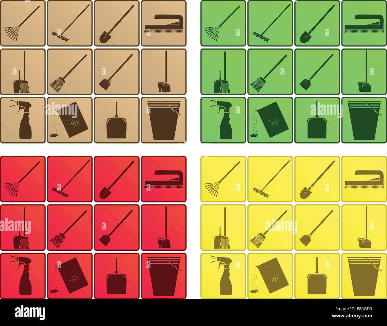 Broom icon cleaning vector Stock Vector Images - Alamy