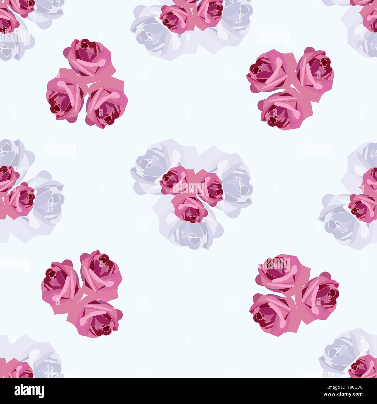 seamless pattern with roses Stock Vector Image & Art - Alamy