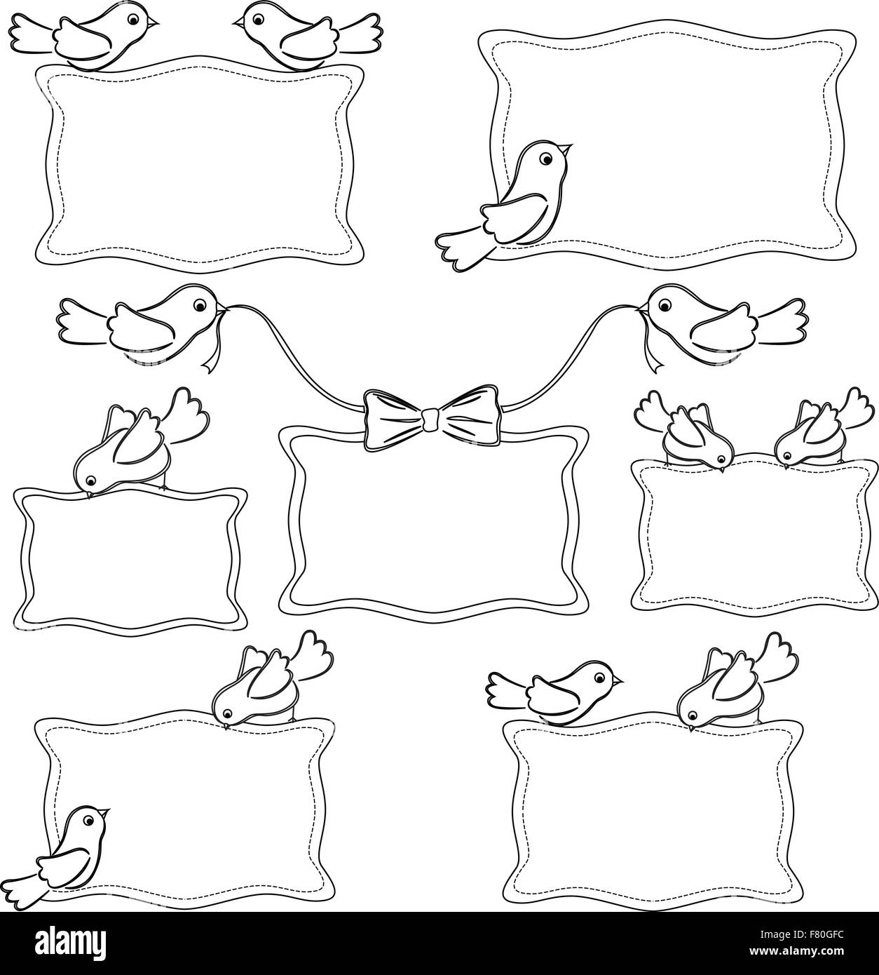 banners with birds Stock Vector Image & Art - Alamy