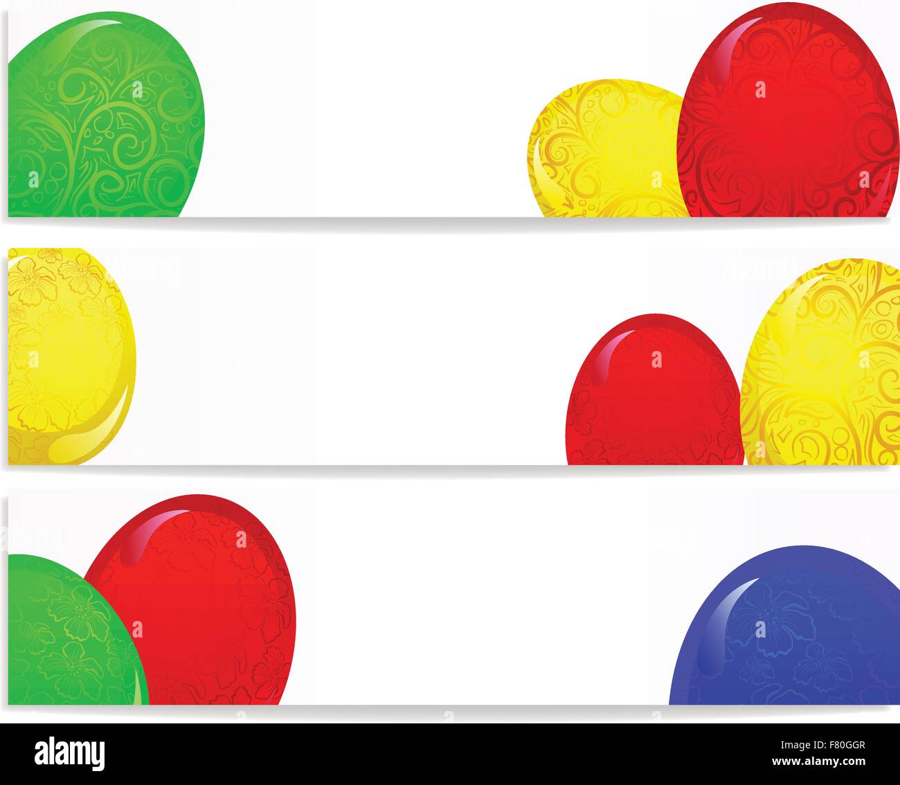banners with eggs Stock Vector Image & Art - Alamy