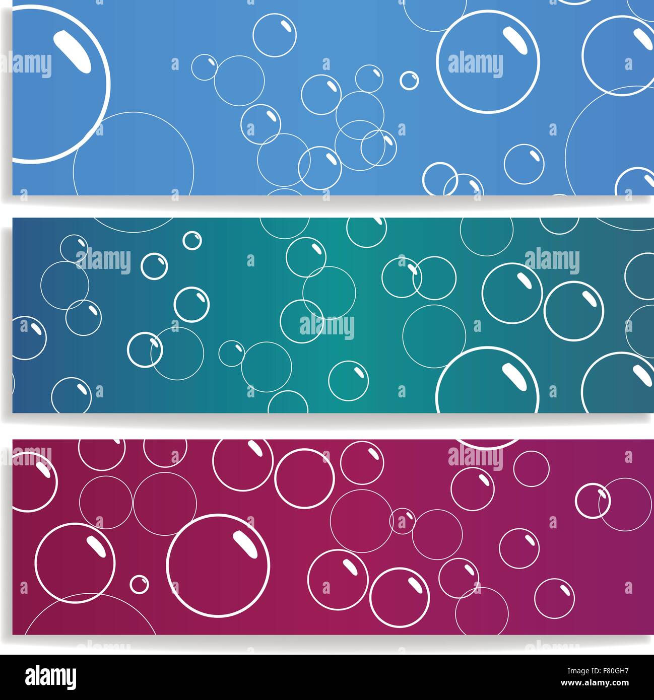 banners with bubbles Stock Vector Image & Art - Alamy