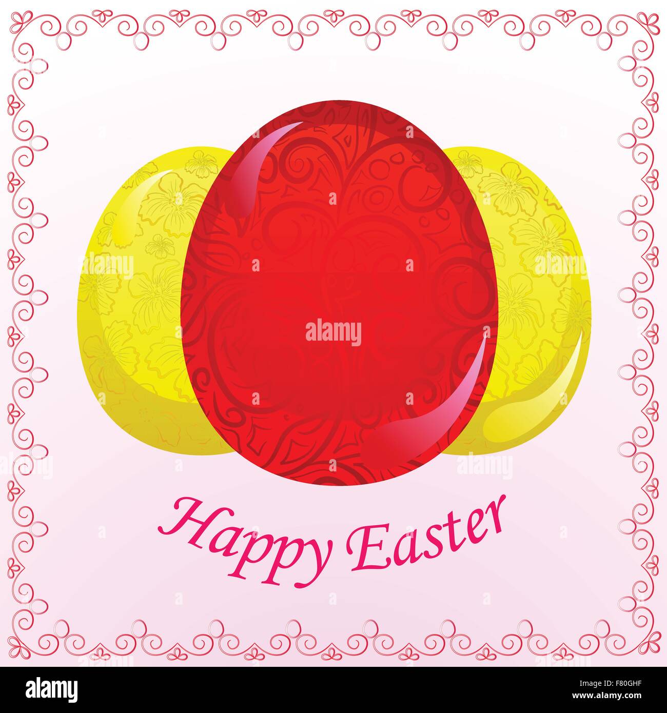 greeting easter card Stock Vector Image & Art - Alamy