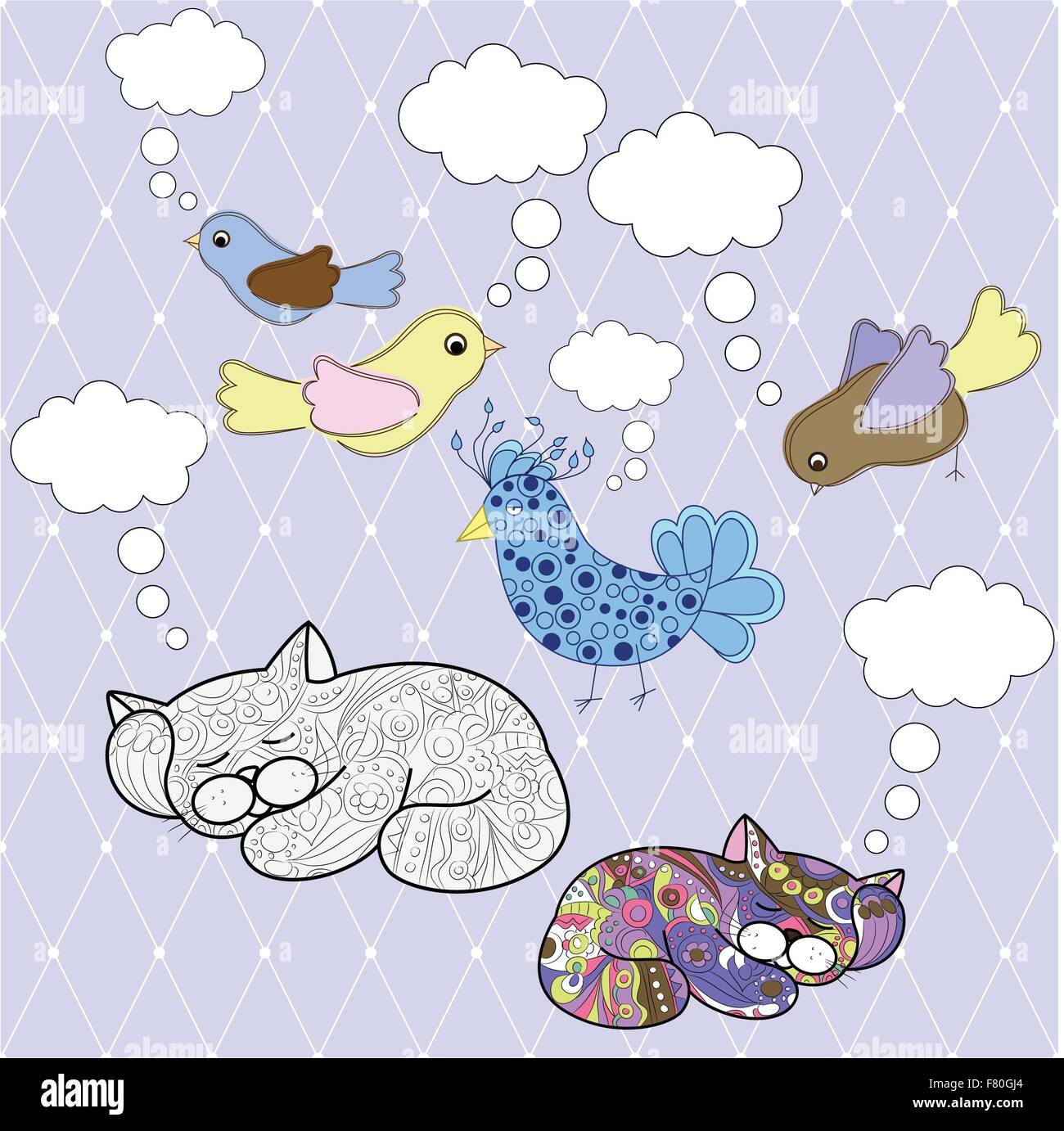 Cartoon animals speech bubble Stock Vector Images - Alamy