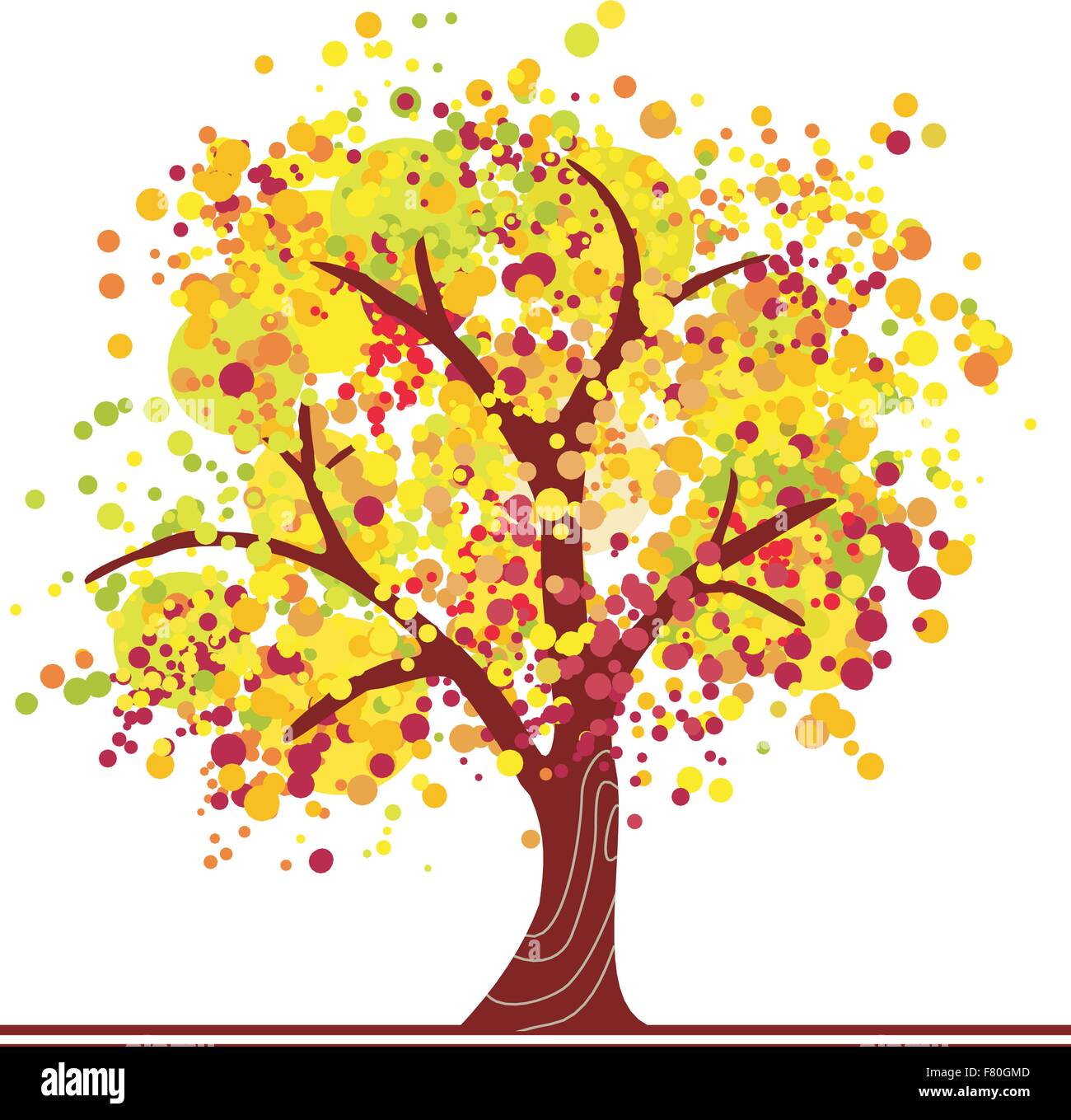 Indian tree Stock Vector Images - Alamy