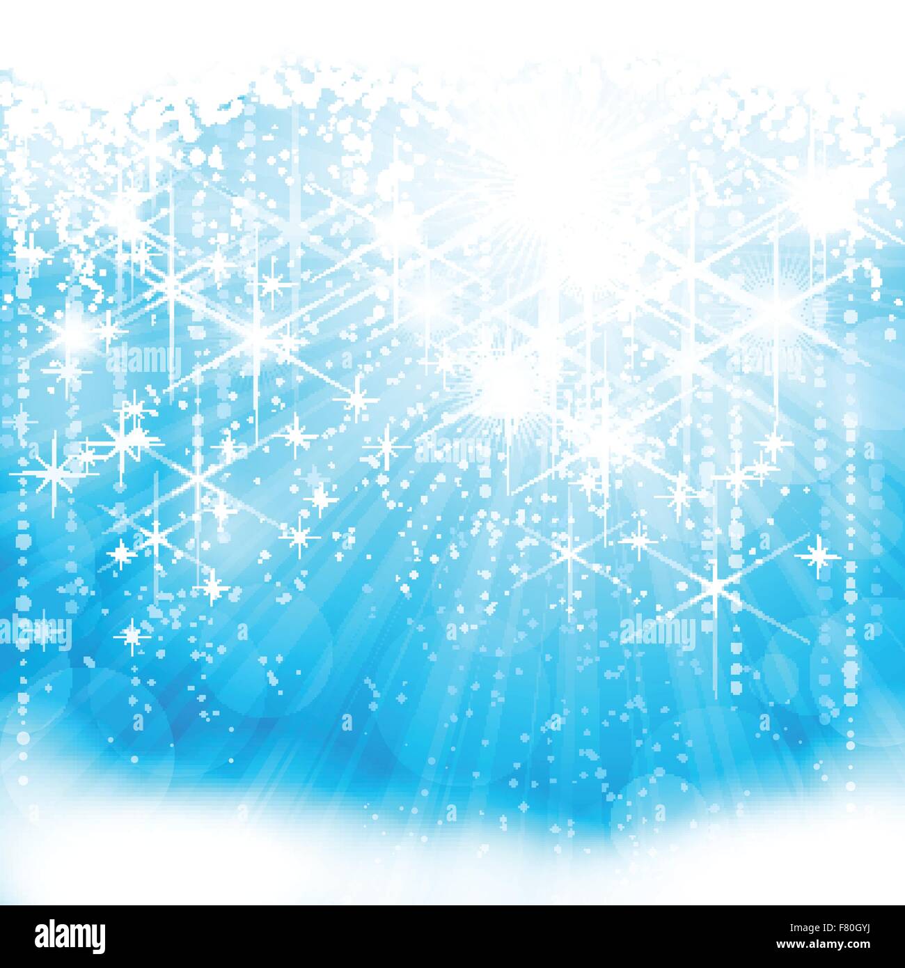Festive sparkling light blue background (eps10 Stock Vector Image & Art ...