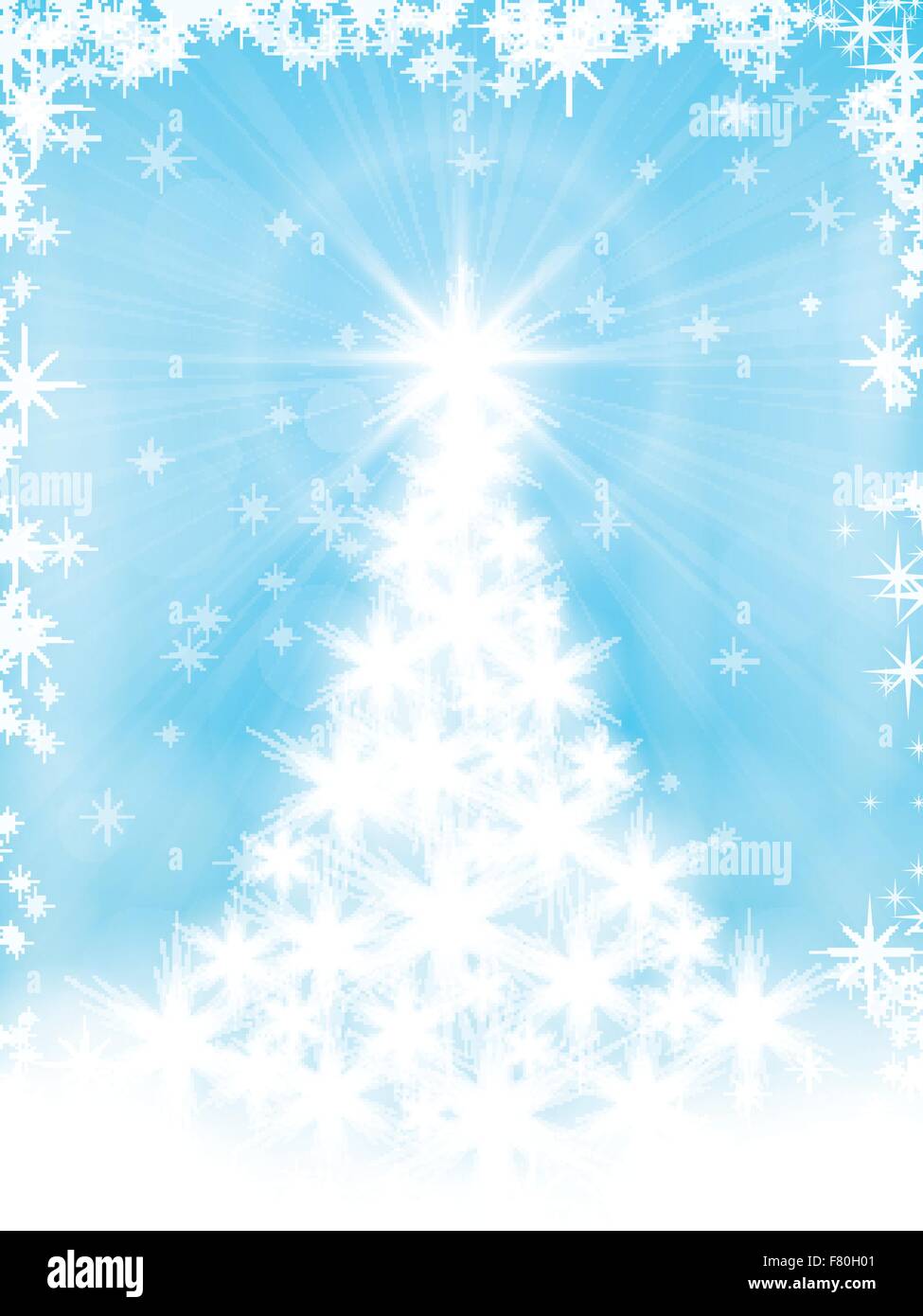 Light blue Christmas card Stock Vector Image & Art - Alamy