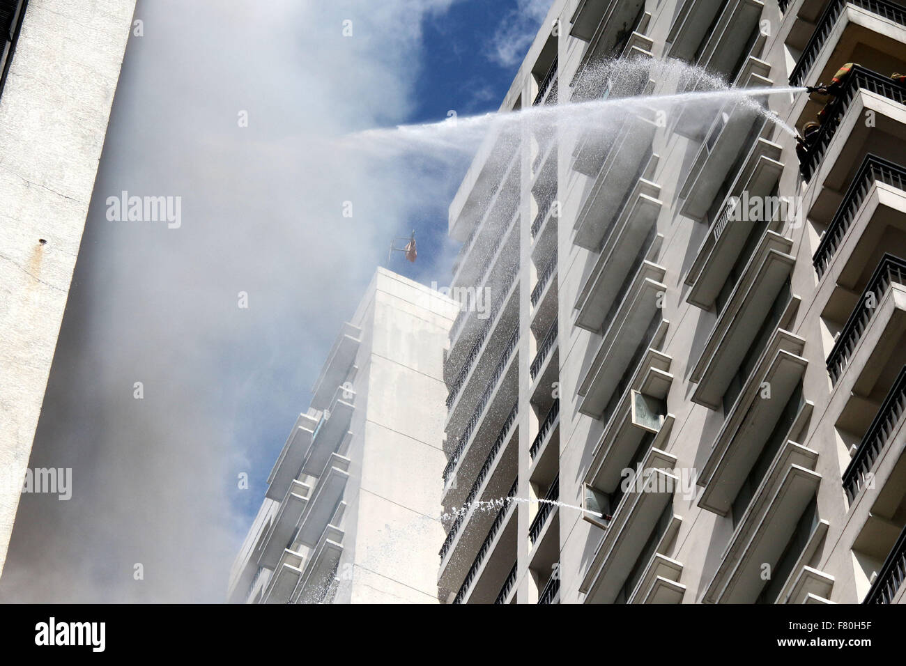 Manila, Philippines. 04th Dec, 2015. A group of fire fighters ...