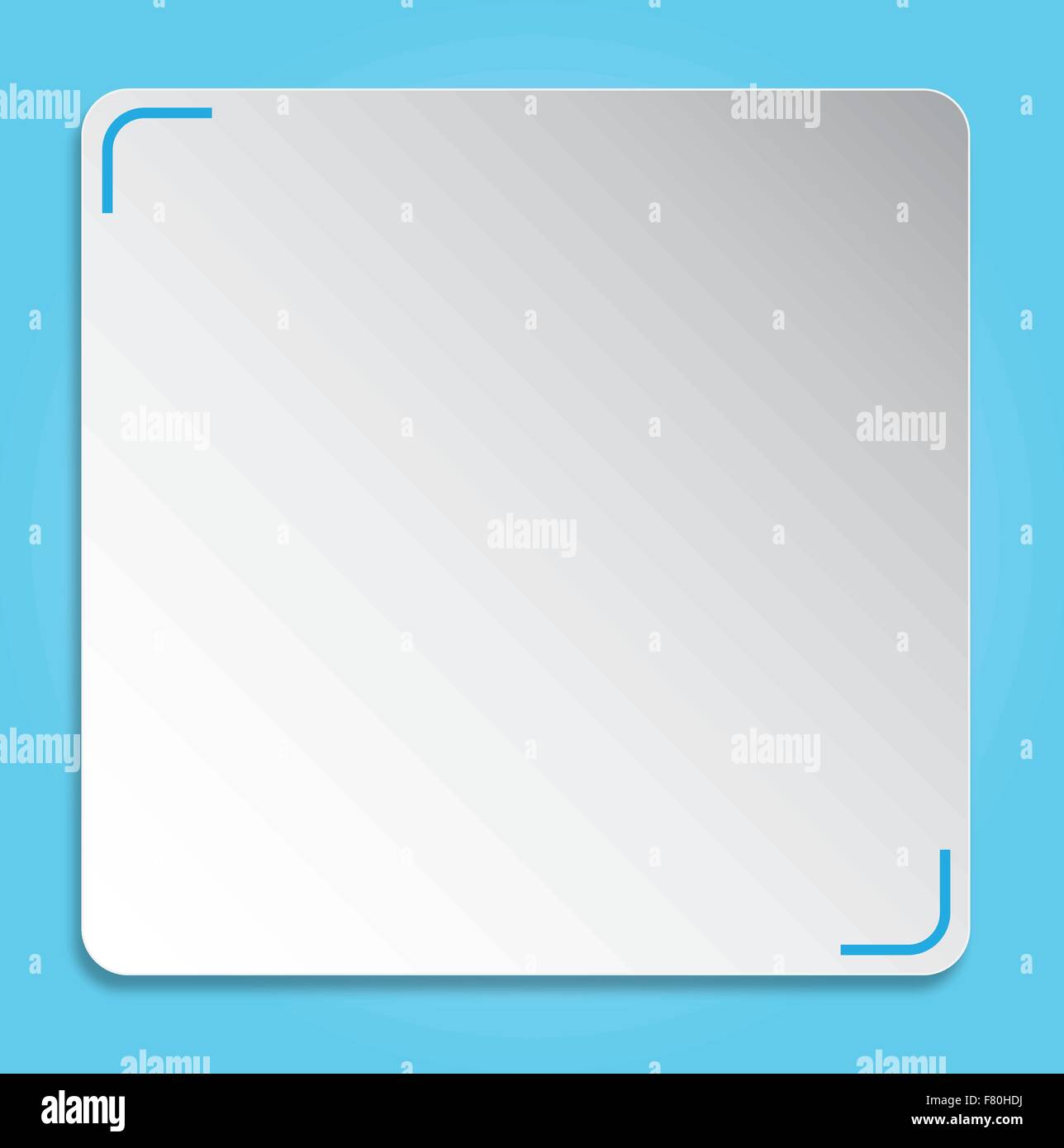 Abstract 3d white rectangle on a blue background Stock Vector Image ...