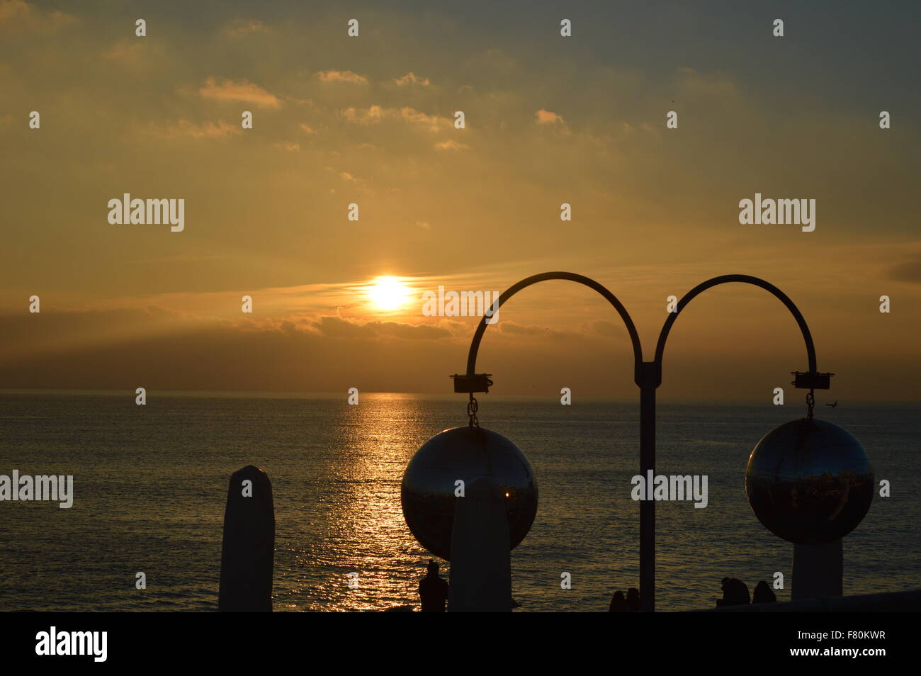 Brighton seafront sunset hi-res stock photography and images - Alamy